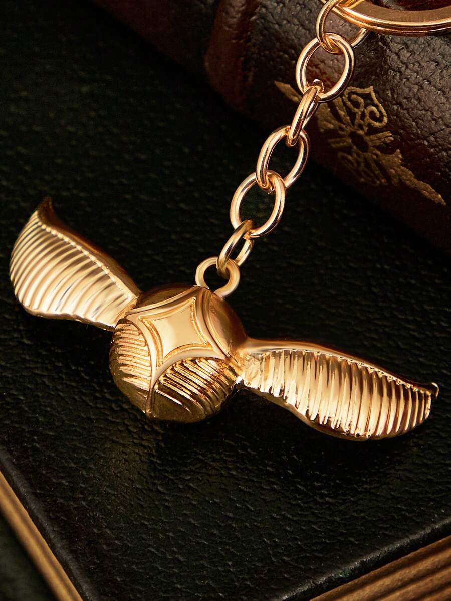 HARRY POTTER X SHEIN Golden Zinc Alloy Golden Snitch Keychain Bag Charm ...