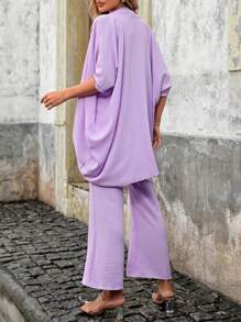 SHEIN Clasi 2pcs Set Middle East Style Loose & Soft Texture Women ...