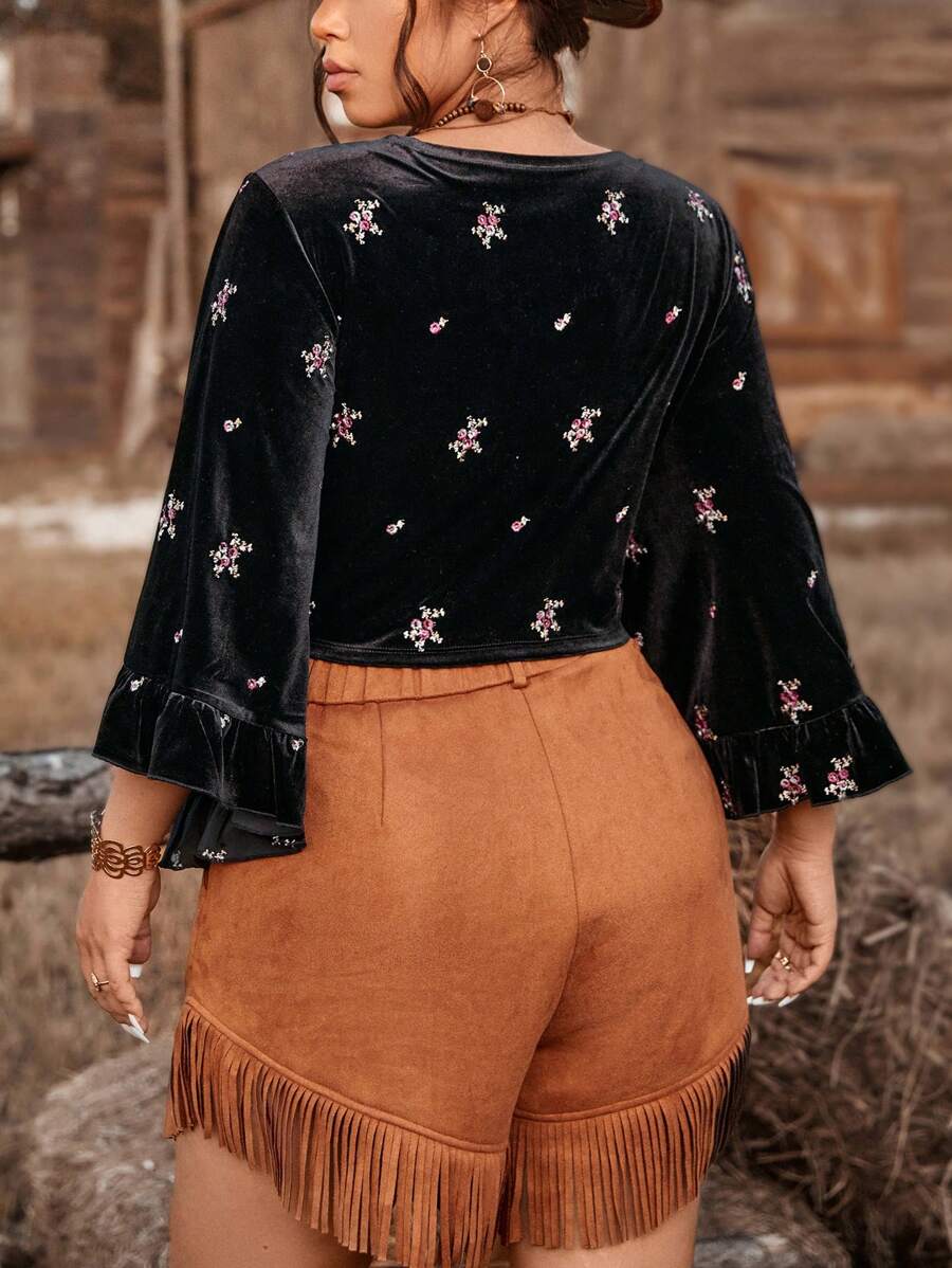 SHEIN VCAY Winter Clothes For Women Thanksgiving Outfi Going Out Tops ...