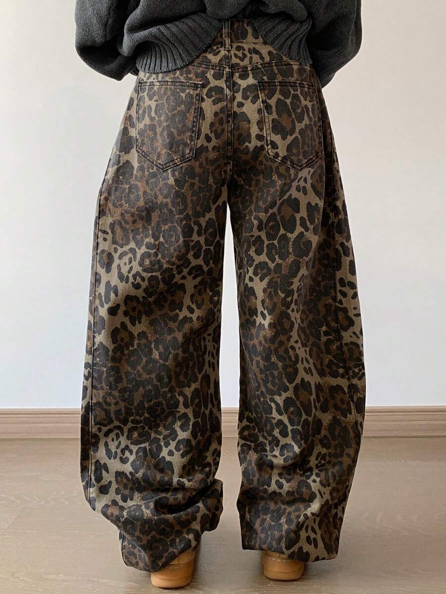 DAZY Women Straight Loose Wide-Leg Long Jeans, Casual Street Style ...