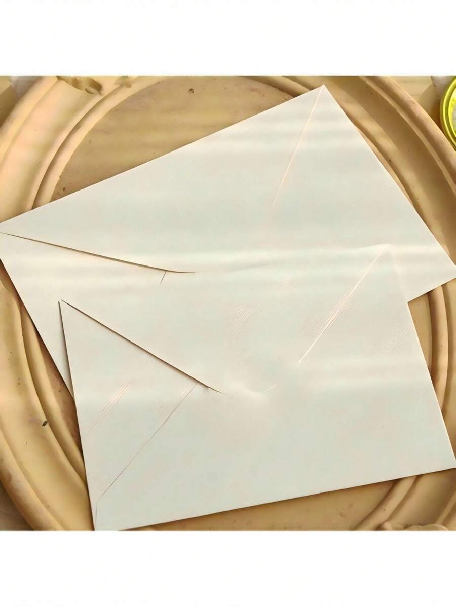 10pcs/Pack Linen Texture Envelope, Vintage Style Cowhide Thick ...