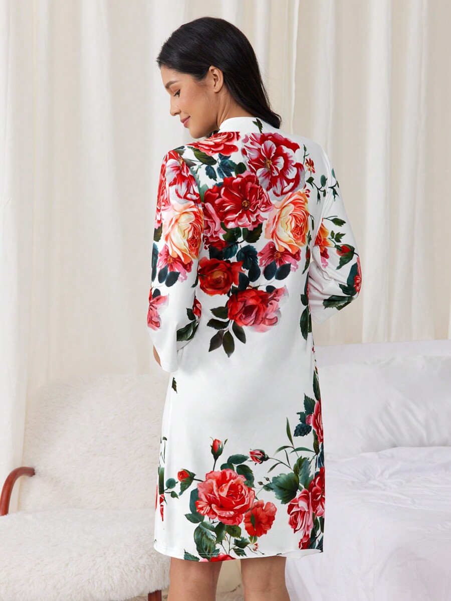 SHEIN MaterniWear Bata de maternidad para trabajo de parto y parto ...