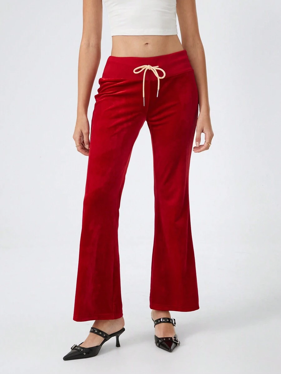 SHEIN EZwear Women Branch Print Streetwear Style Skinny Jogger Pants ...