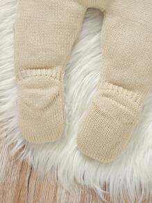 SHEIN Newborn Baby Comfortable Romper, Infant Knit Jumpsuit, Casual ...