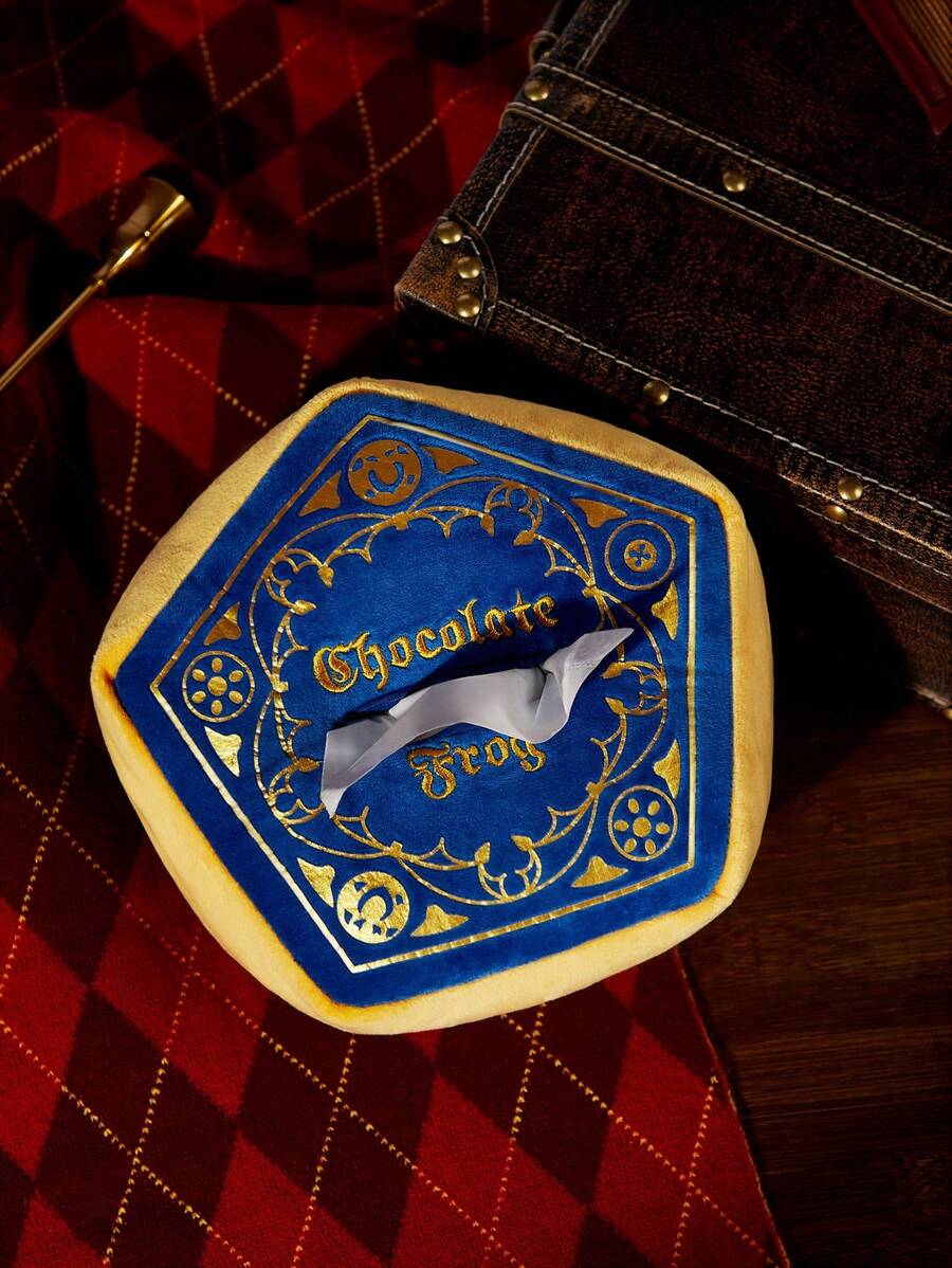 HARRY POTTER X SHEIN Chocolate Frog Embroidered Letter Pattern Hexagon ...