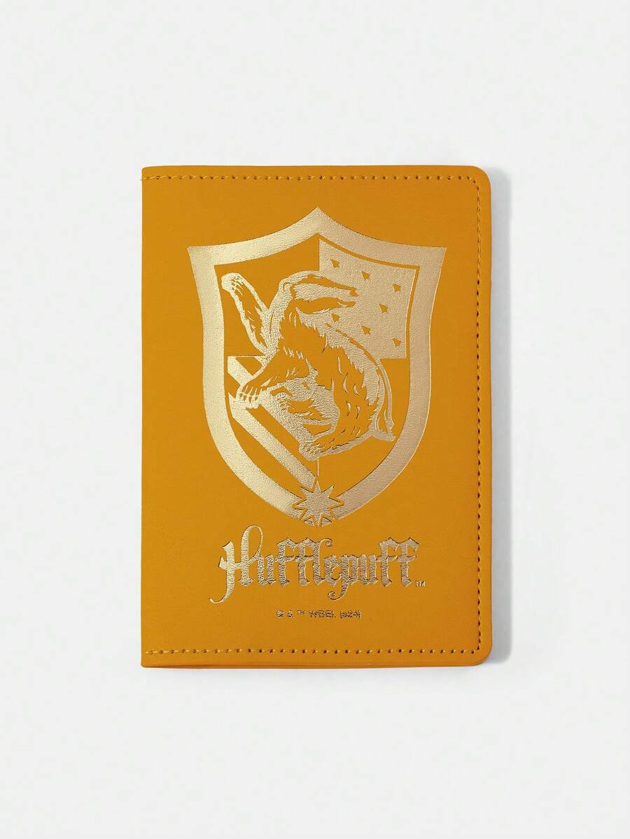 HARRY POTTER X SHEIN Hufflepuff Badge & Letter Design PU Passport ...