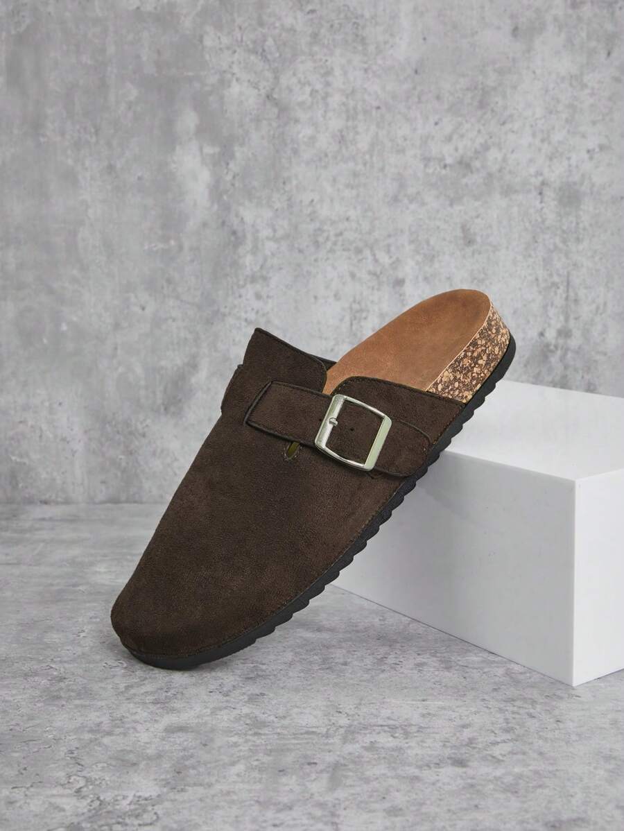 SHEIN SHUZIA Men's Comfortable Round Toe Coffee Slippers Valentines for ...