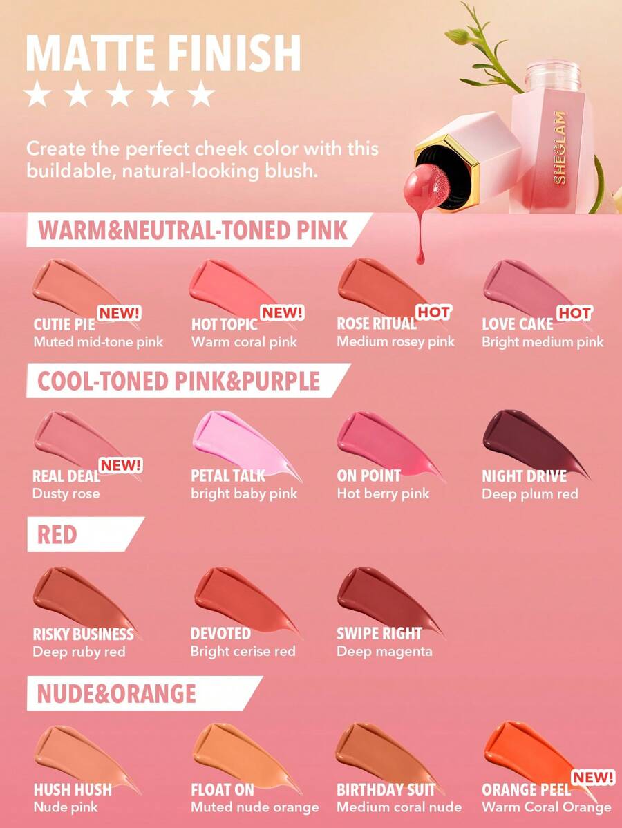 SHEGLAM Color Bloom Flytnde Rouge-Birthday Suit Jul Julklapp Vinter ...