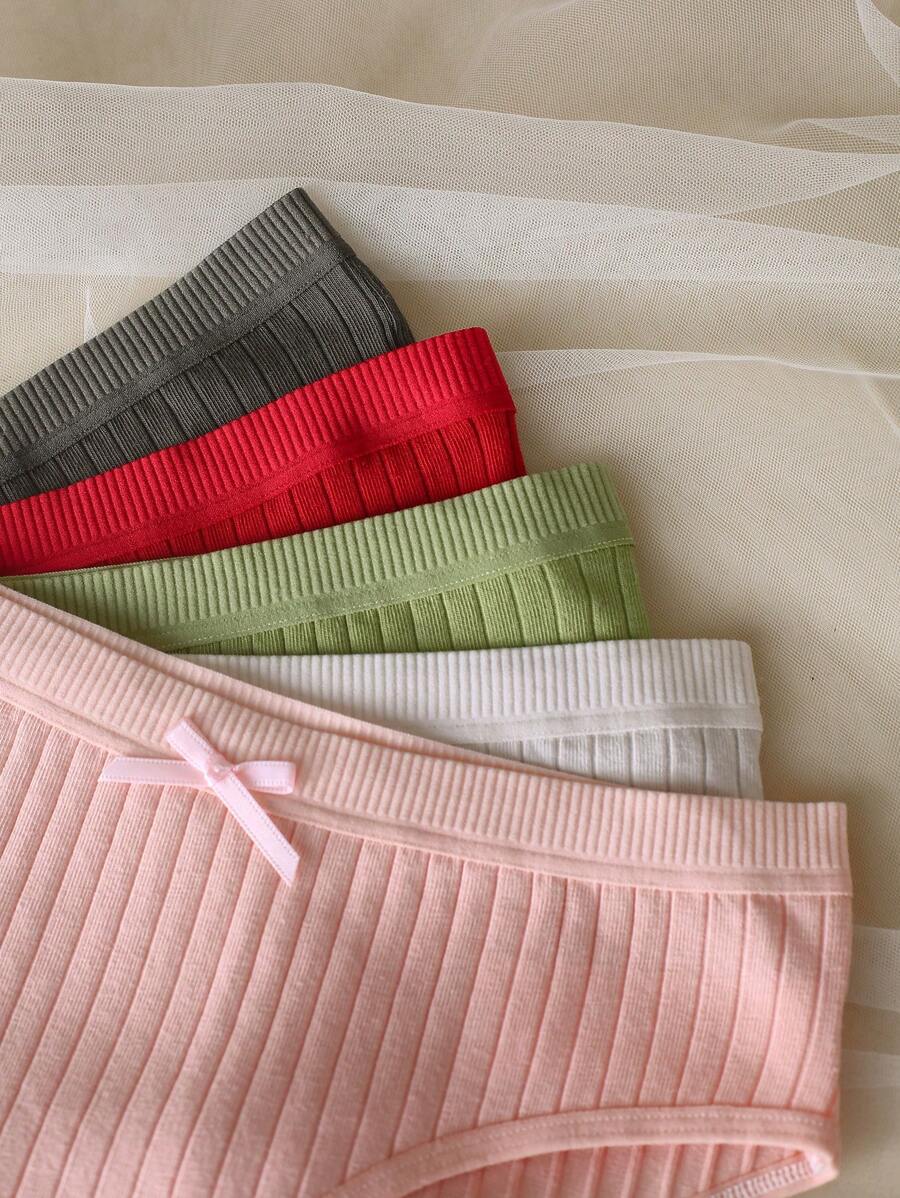 5 Peças Conjunto de Roupas Íntimas Confortáveis e Simples para ...