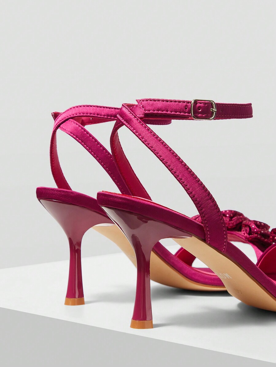 MOTF PREMIUM ELEGANT FLORAL POINTED TOE WOMEN HIGH HEEL SANDALS, FOR ...