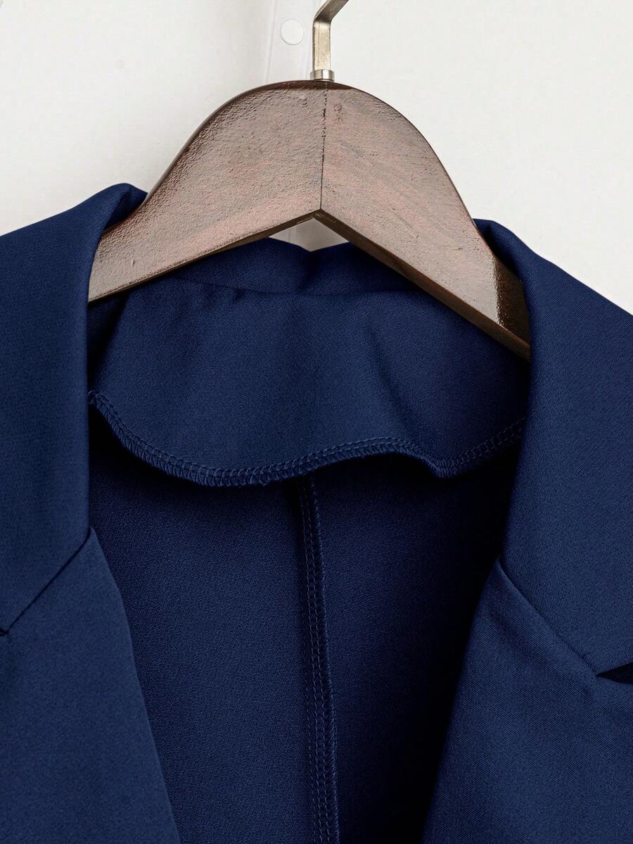 SHEIN Raffinéa Vintage Style Casual Chic Loose Textured Khaki Women's 2 ...