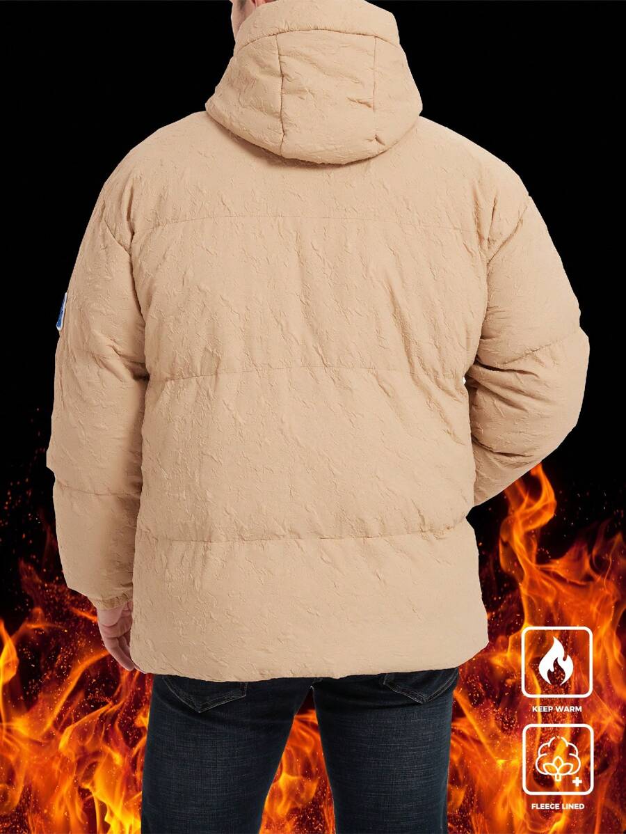 Manfinity CasualCool Casaco de Inverno Acolchoado com Capuz Acolchoado ...