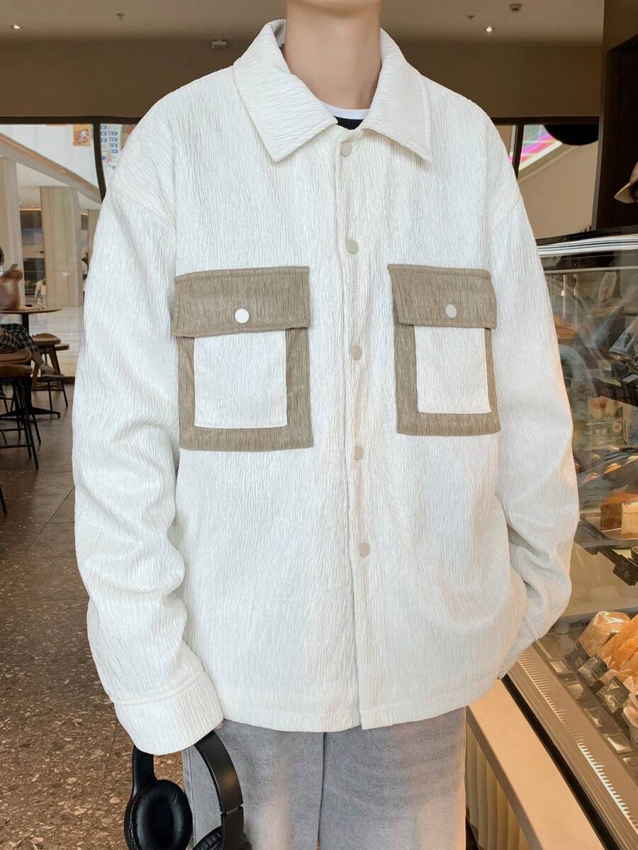 Manfinity Hypemode Men Casual Oversized Color Blocking Dropped Shoulder ...