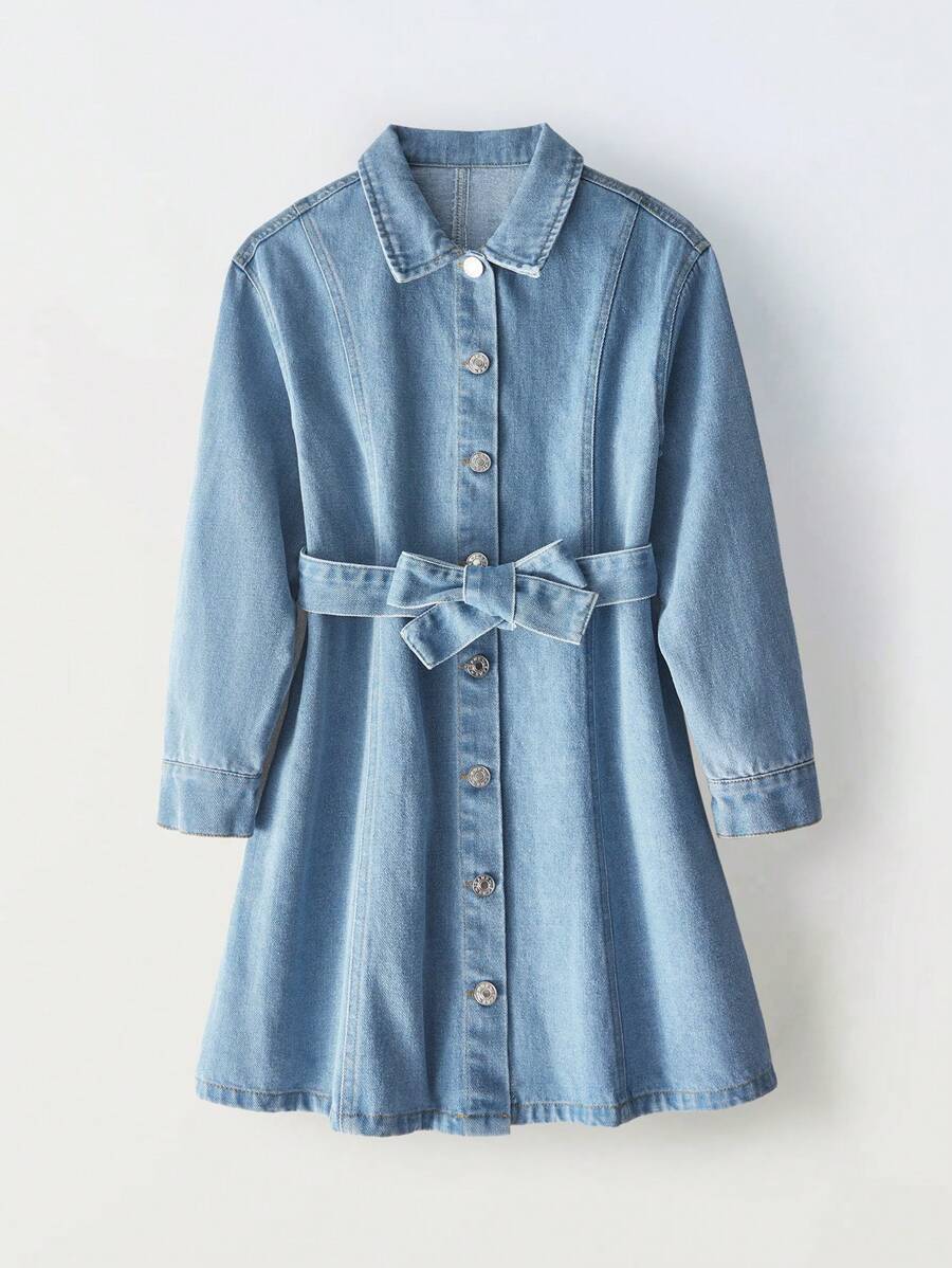 SHEIN Tween Girls Spring Autumn R Preppy Daily Christmas Party Wearing ...