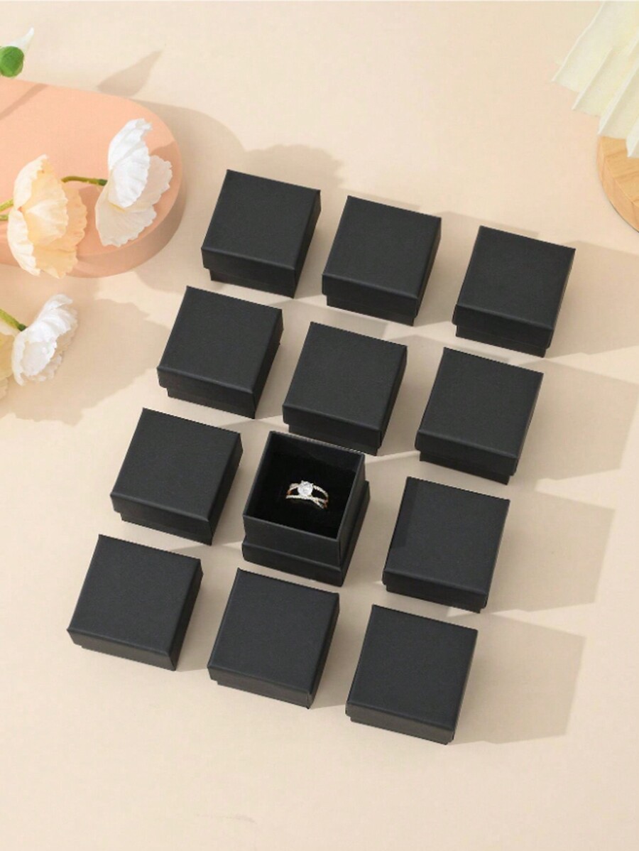 SHEIN 12pcs Mini Ring & Jewelry Boxes, Great For Holiday Parties And ...