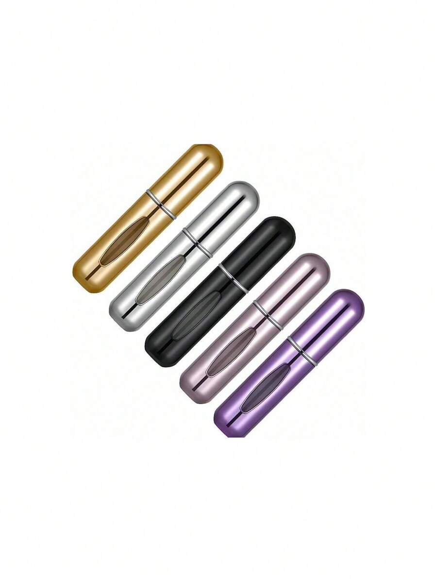 5pcs 5ml Mini Pocket Travel Perfume Refillable Spray Bottle Set ...