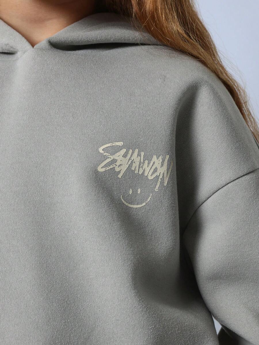 SUMWON Tween Girls Comfy Oversized Fit Overhead Essential Hoodie With ...