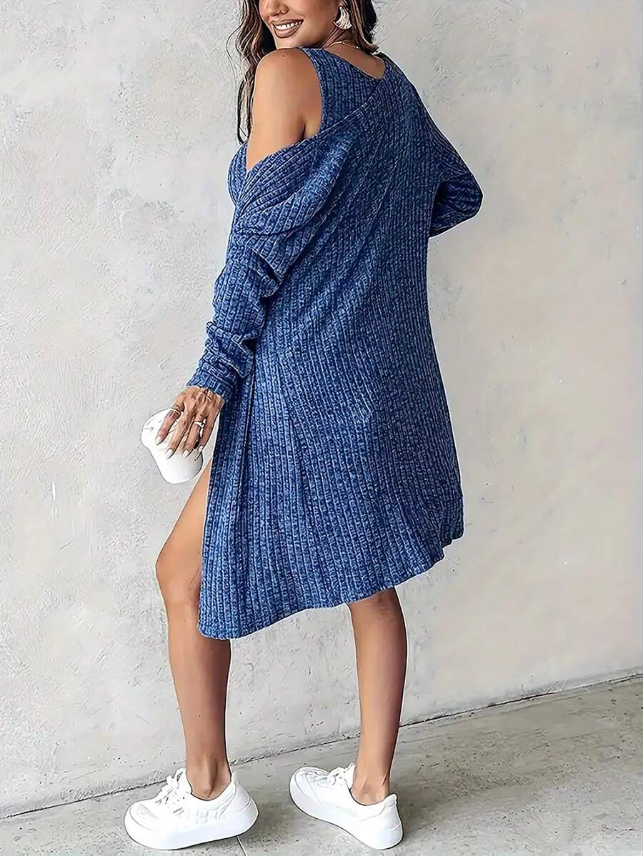 SHEIN Essnce 2pcs/Set Women Blue Sexy Dress For Autumn & Winter for Sale Australia| New ...