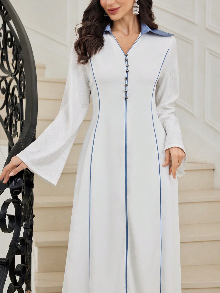 SHEIN Najma 2024 High-End Elegant & Luxury Niche Flared Sleeve Arabic ...