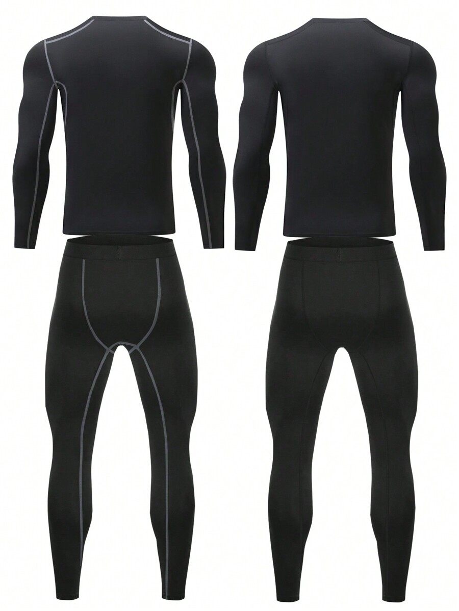 Manfinity Sport Corelite Men's Slim Fit Long Sleeve Tracksuit Set ...