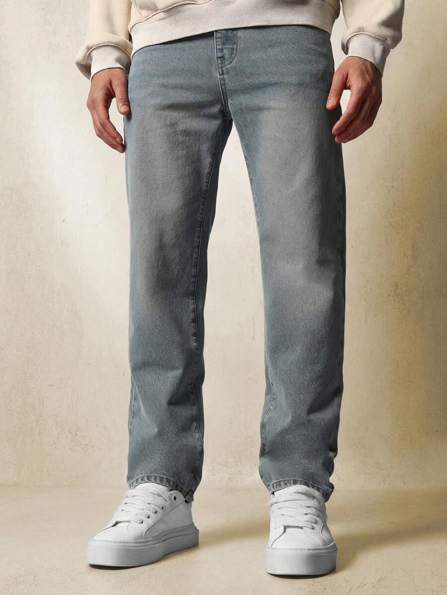 SUMWON Straight Fit Washed Jean | SHEIN EUR