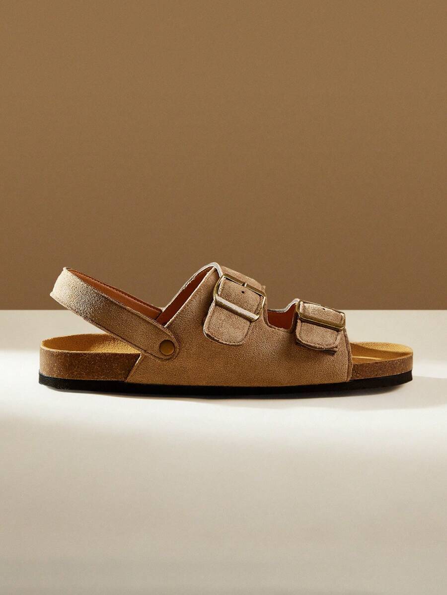 Solecia Women's Fashionable Brown Open Toe Casual Lace-Up Comfortable ...