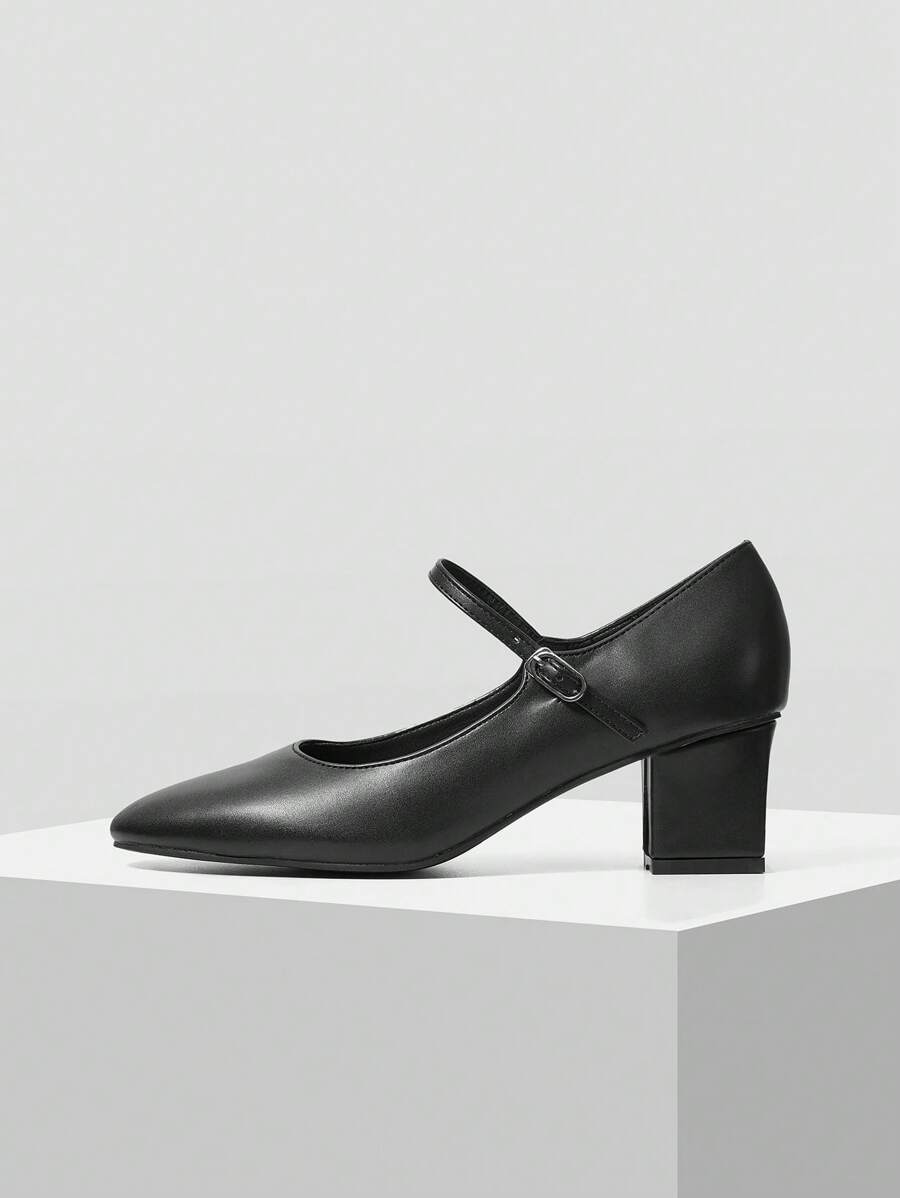 MOTF PREMIUM WOMEN MARY JANE PUMPS THICK HEEL HIGH HEELS, FOR HALLOWEEN ...