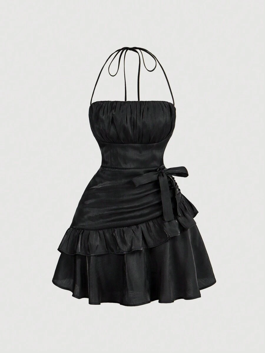 SHEIN MOD Vestido negro de fiesta para mujer, ropa formal para fiestas ...