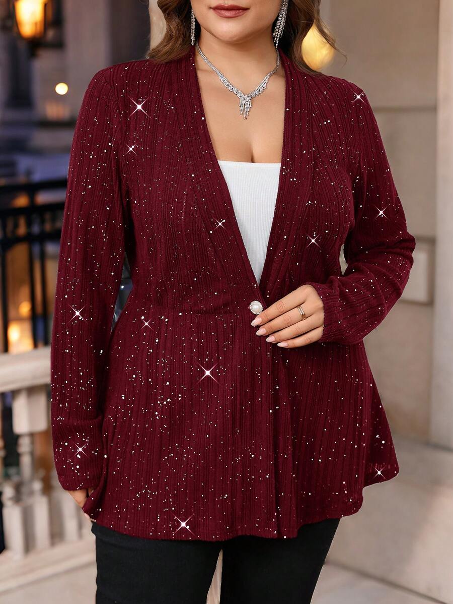 SHEIN Privé Plus Size Elegant Work Formal Intellectual High-Class ...