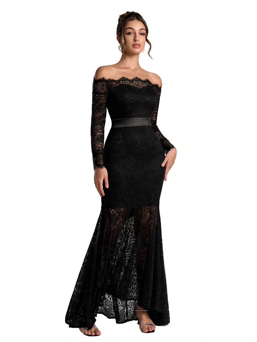 SHEIN Belle Evening Cocktail Dress For Women (Heavy Embellishment) for ...