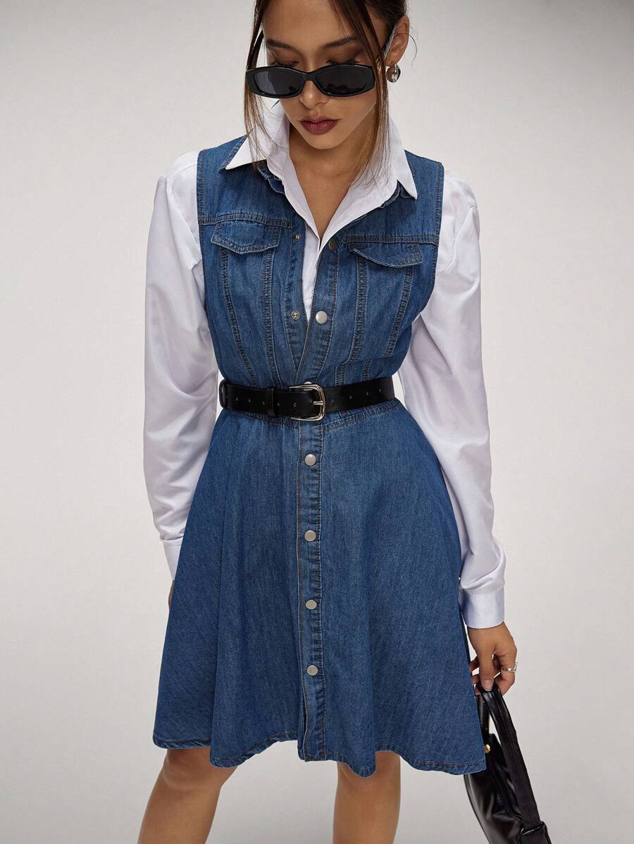Forever 21 Autumn Winter New Arrival Collar Without Sleeve Sweet ...