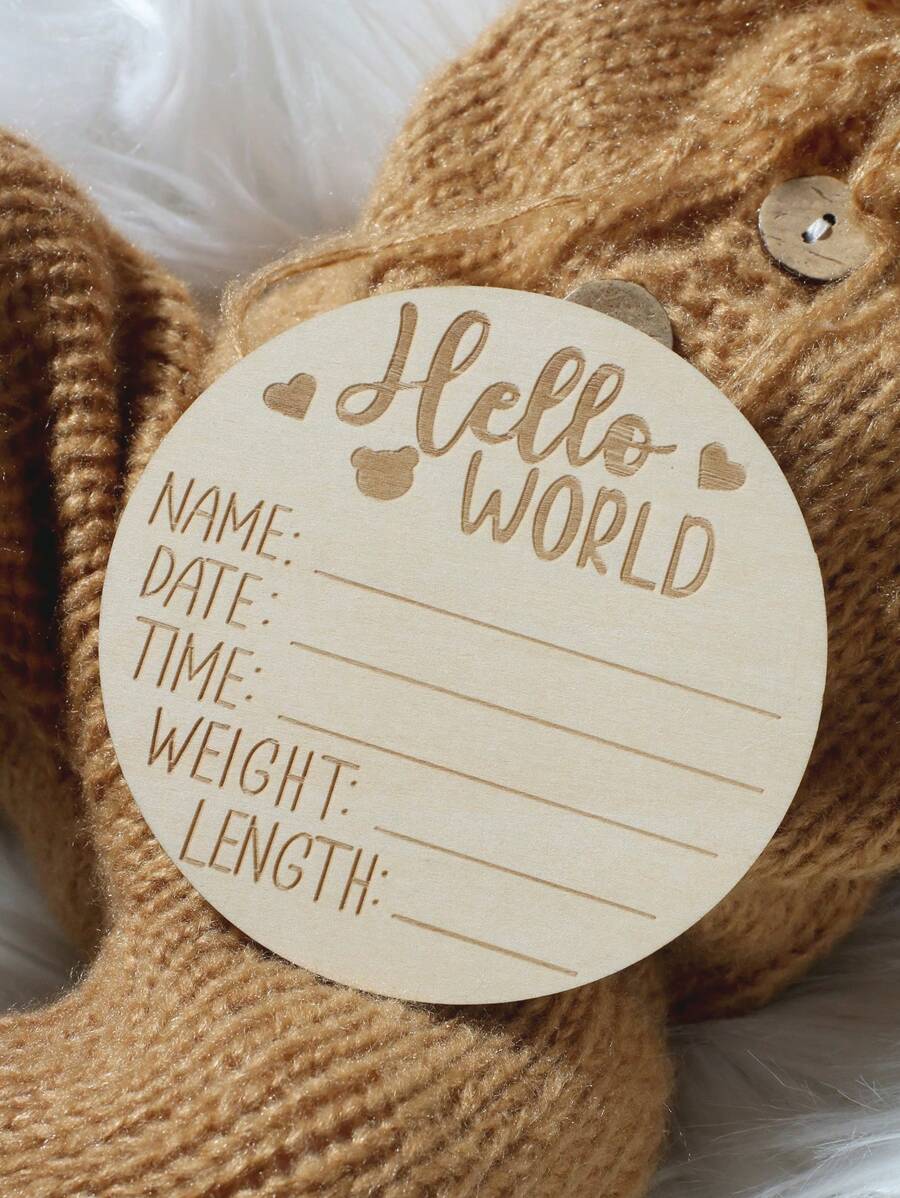 SHEIN Knitted Animal Shape Newborn Photo Shoot Outfit - Baby Boy Bear ...