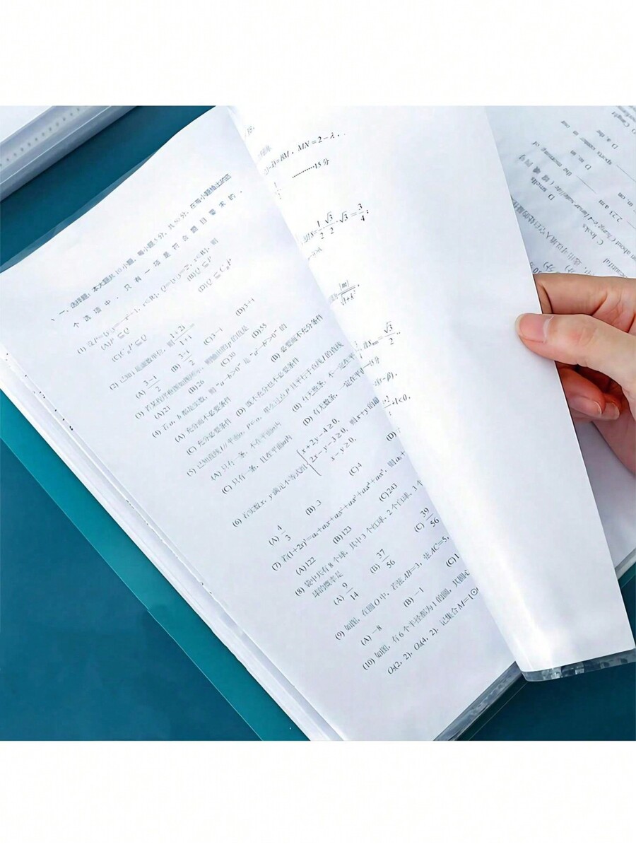 1pc A4 Size Transparent Insert Page File Folder Pages For Awards ...