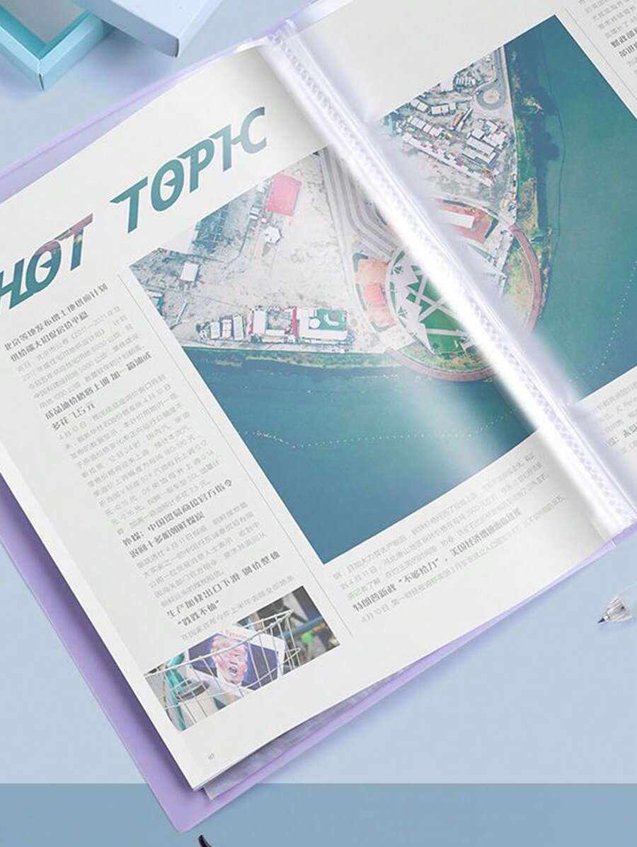 1pc A4 Size Transparent Insert Page File Folder Pages For Awards ...