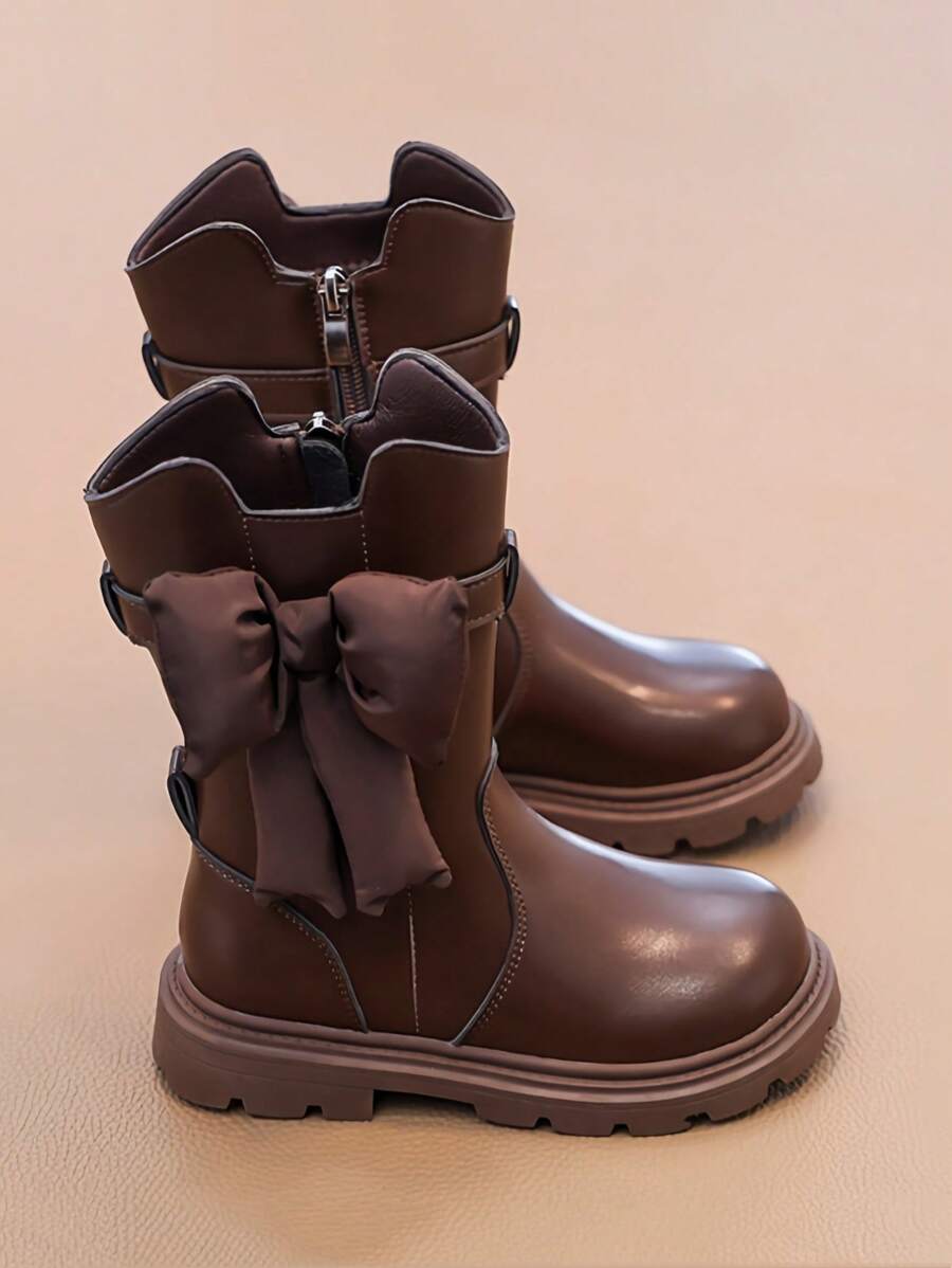 Bottes hautes épaisses pour filles, nouvelles bottes hautes pour ...