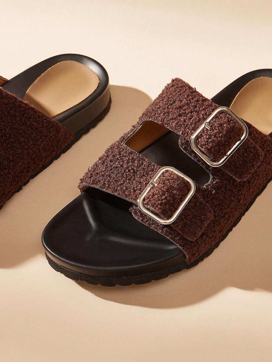 Solecia Women's Fashion Brown Open Toe Thong Casual Tie Up Comfortable ...