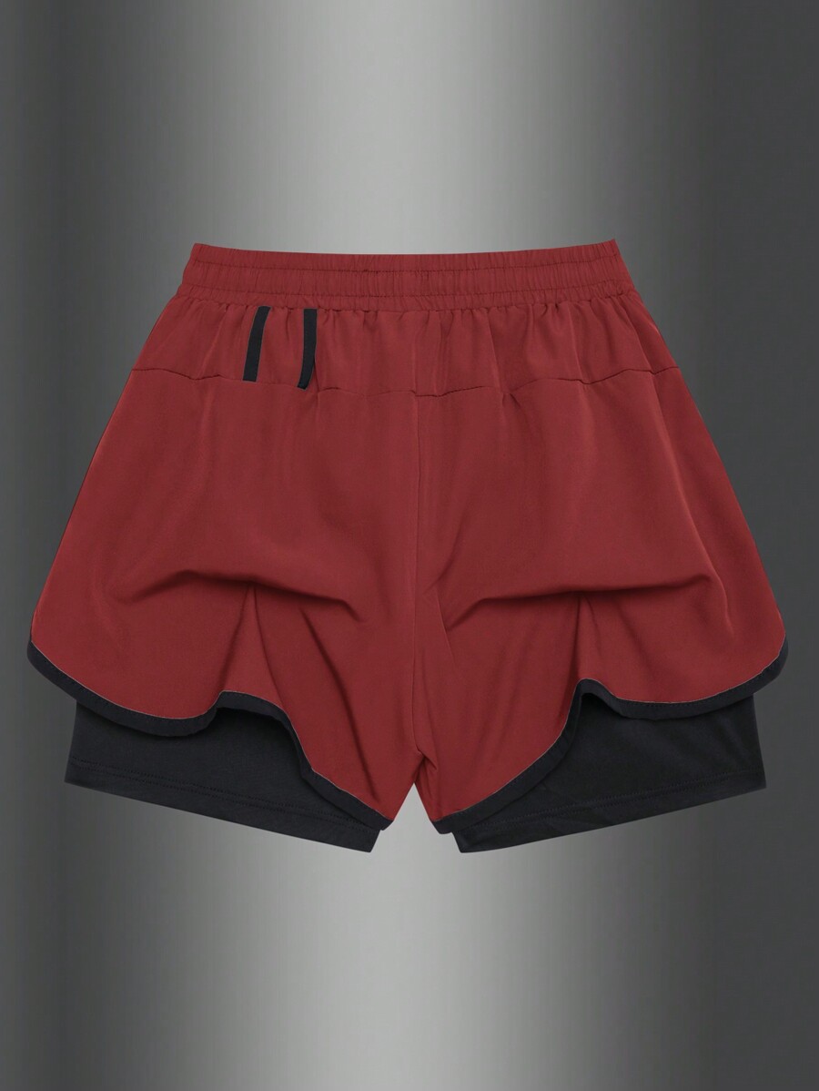 Manfinity Shorts Esportiva Masculina Estilo Namorado com Recortes ...
