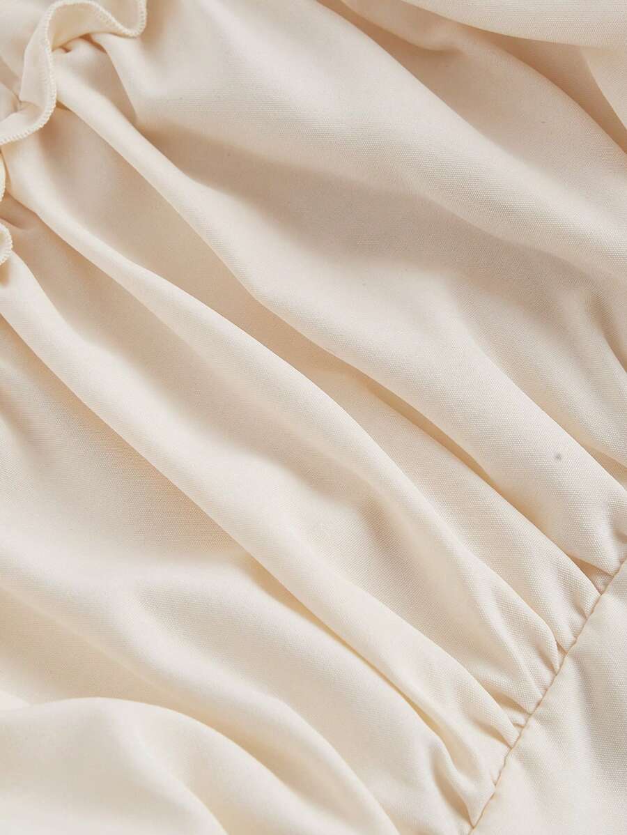 SHEIN MOD Plus Size 2pcs/Set Apricot Romantic Ruffled Vintage Palace ...