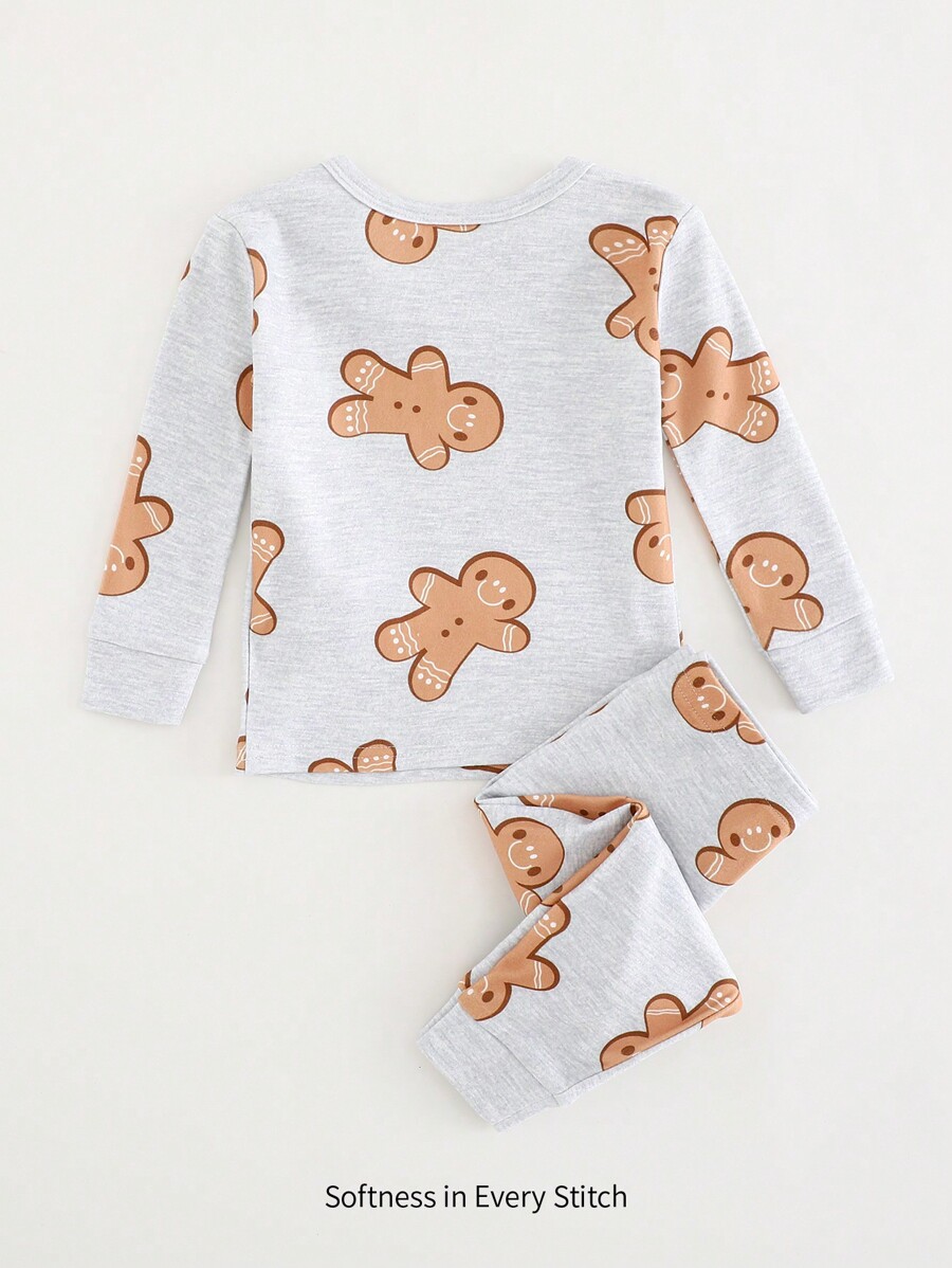 Cozy Pixies Baby Boy Gingerbread Man Pattern Knit Soft Snug Fit Long ...