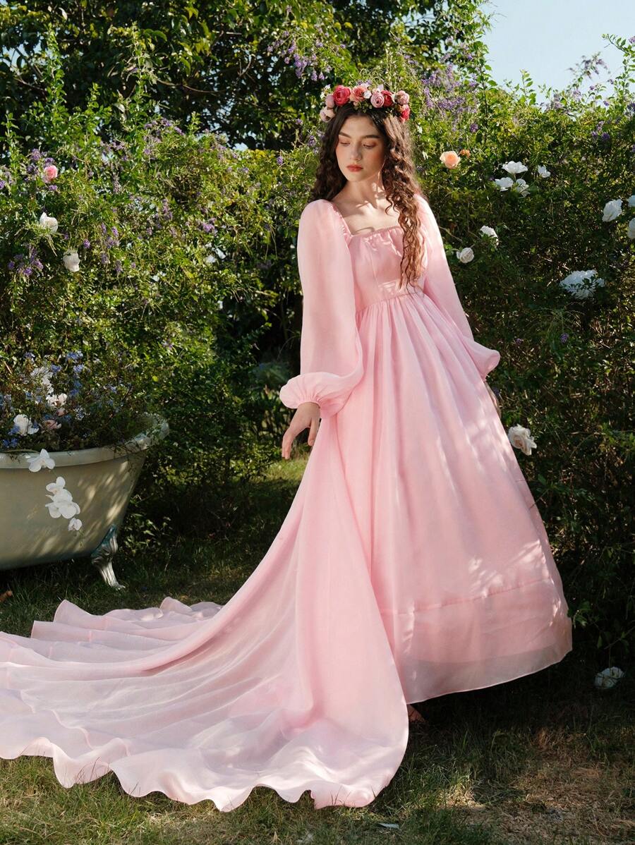 SHEIN MOD The Queen Of Angels Organza Gown,Official Bridal/Event Gown ...