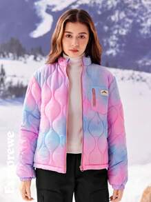 SHEIN Giacca con chiusura lampo e trapuntatura a forma di zucca, casual ...