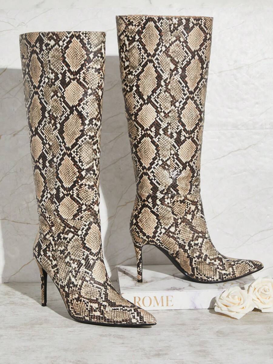 SHEIN SHUZIA Women Everyday Pointed Stiletto High Heeled Fashionable ...