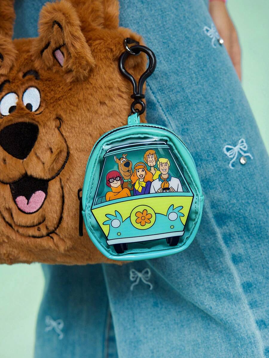 SCOOBY-DOO X SHEIN Cartoon Scooby-Doo Dog Pattern See-Through Zipper ...