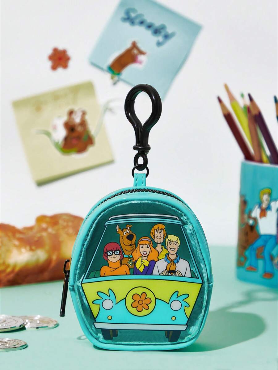 SCOOBY-DOO X SHEIN Cartoon Scooby-Doo Dog Pattern See-Through Zipper ...