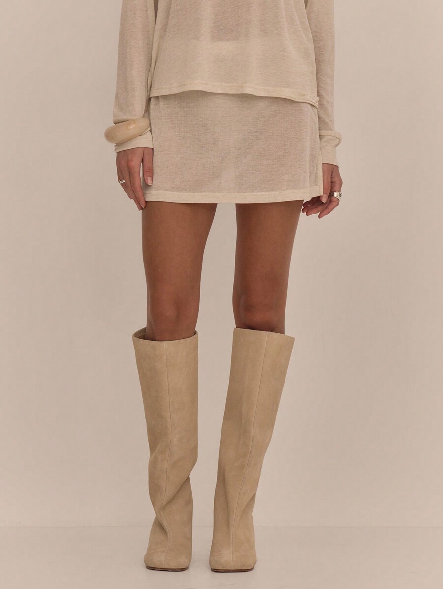 MUSERA Lightweight Knit Micro Mini Skirt | SHEIN UK