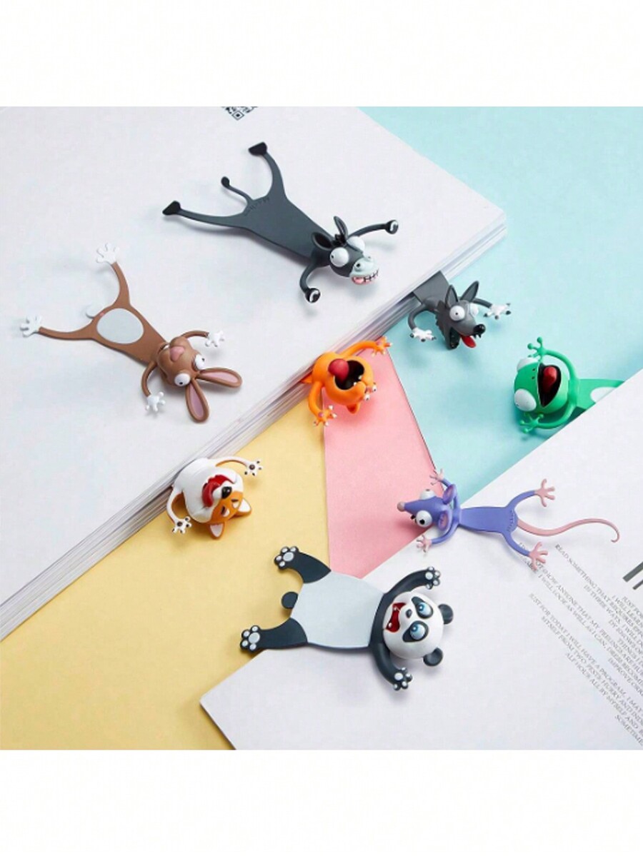 1PC 3D Animal Bookmark, PVC Creative And Cute Stationery Valentine DAY ...