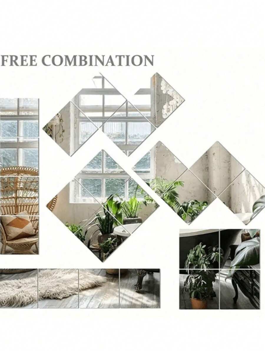 1pc/2pcs/4pcs/Set Wall Mirror Full Length Acrylic - Full Body ...