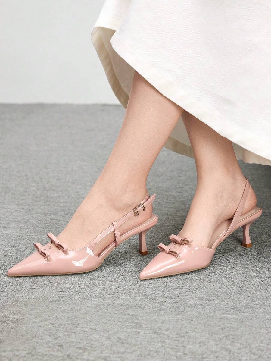 CUCCOO CHICEST Women's High Heel Pumps With Bow Detail, Pointed Toe ...