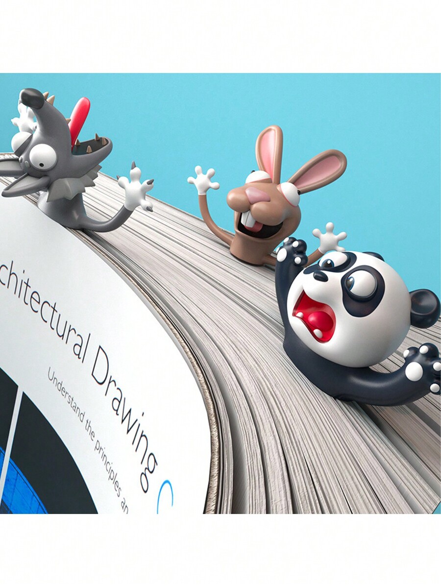 1PC 3D Animal Bookmark, PVC Creative And Cute Stationery Valentine DAY ...