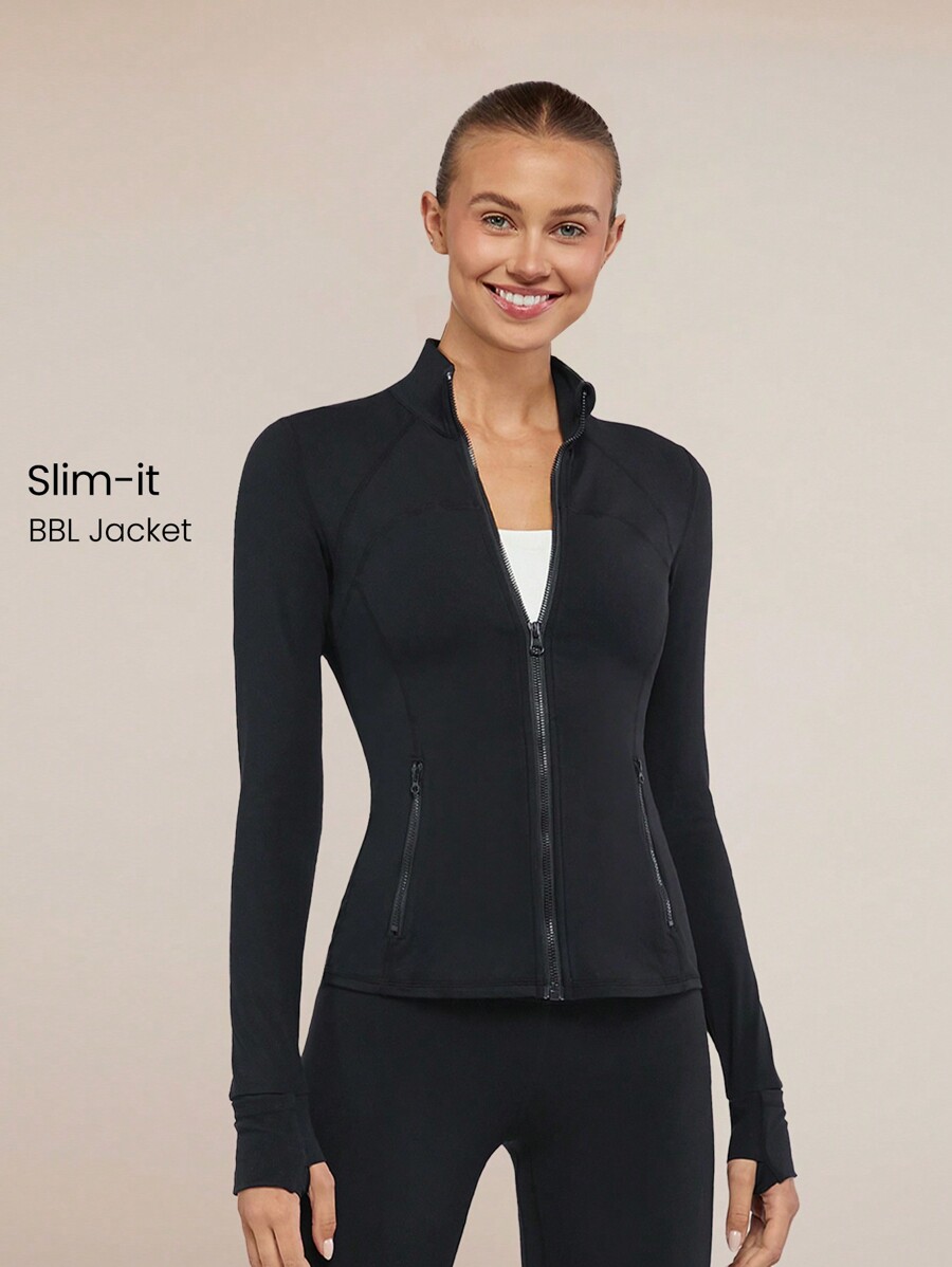 GLOWMODE FeatherFit™ Slim-It Streamline Performance Secure Pockets Zip ...